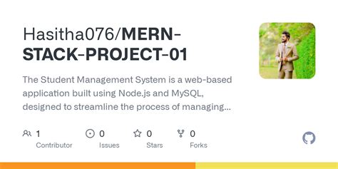 Github Hasitha Mern Stack Project The Student Management System Is A Web Based