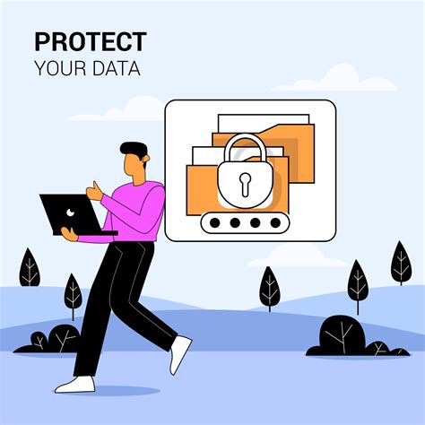 Protect Your Data From Hackers Illustration Concept Vector 2737803