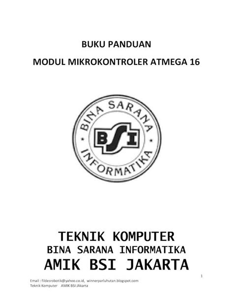 Pdf Buku Panduan Modul Mikrokontroler Dokumentips