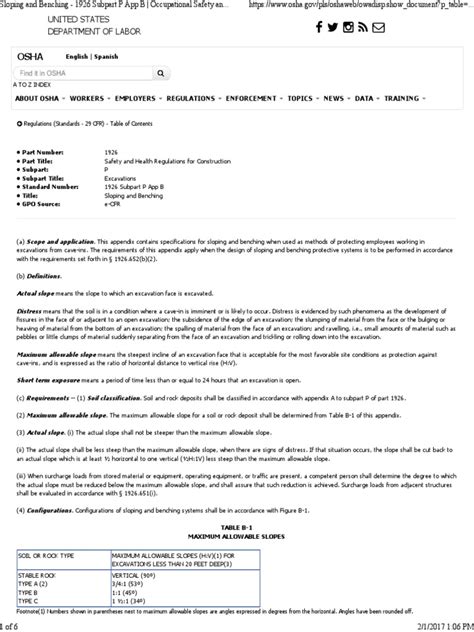 Excavation Sloping And Benching Pdf Slope Occupational Safety And