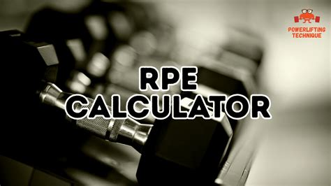 Rpe Calculator