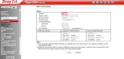How To Switch Wan2 Into Lan Port Draytek