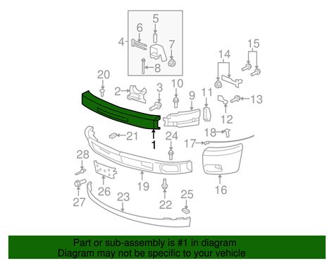 2007 2008 Chevrolet Silverado 1500 Front Bumper Impact Bar 15836962 Parts Mcelveen
