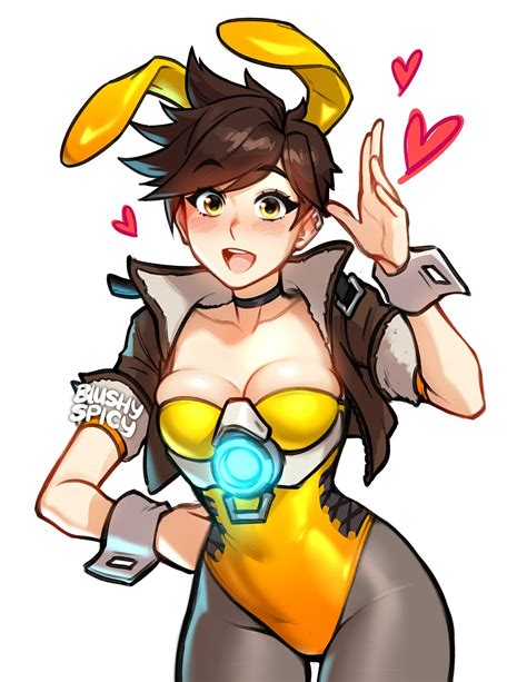 Tracer Overwatch Drawn By Blushyspicy Danbooru