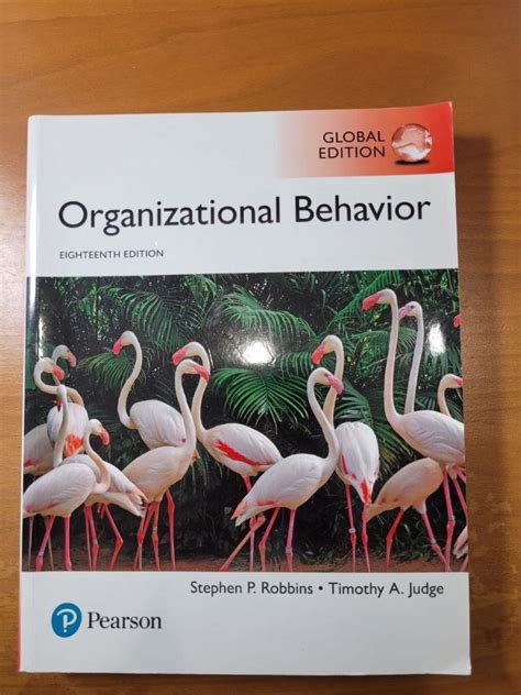 Organizational Behavior Global Edition Stephen Robbins Timothy Judge