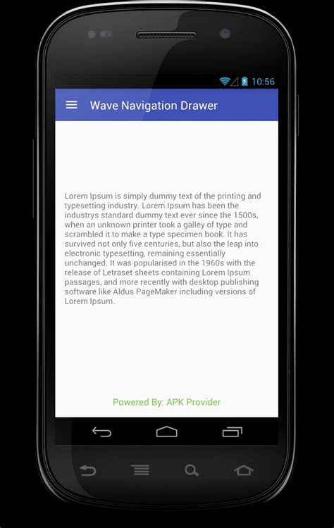 wave navigation drawer apk for android download