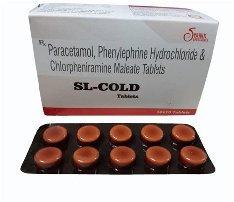 Paracetamol Phenylephrine Hydrochloride Chlorpheniramine Maleate