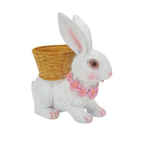 Jubipavy Plant Pots Outdoor Garden Cartoons Rabbits Bamboos Flower Pot