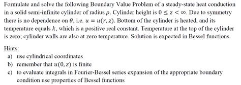 [solved] Formulate And Solve The Following Boundary Value P