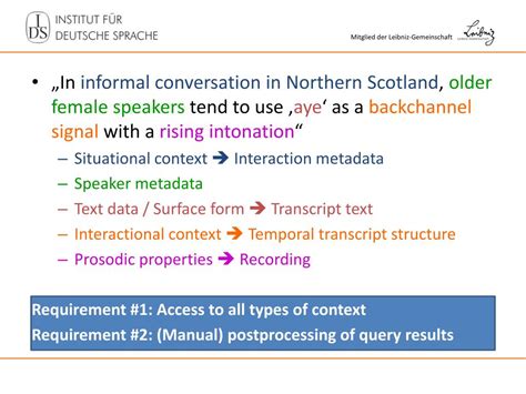 Ppt Querying Spoken Language Corpora Powerpoint Presentation Free Download Id2523092