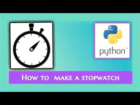 How To Make Stopwatch In Python Python Project YouTube