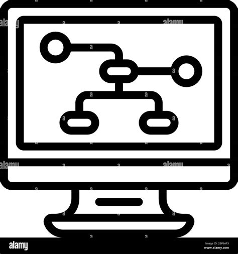 Computer Flow Chart Icon Stock Vector Image Art Alamy