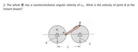 Solved The Wheel Z Has A Counterclockwise Angular Chegg