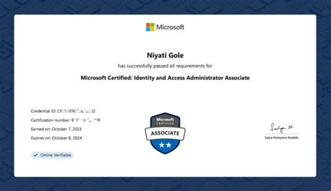 Passed Sc 300 Exam With Microsoft Niyati Gole Posted On The Topic Linkedin