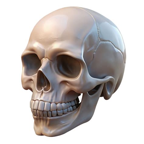 Captivating Elegant Photorealistic Hyper Specific Render Of A Single Human Skull With
