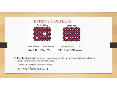 Intrinsic And Extrinsic Defects Pdf Chemistry Science
