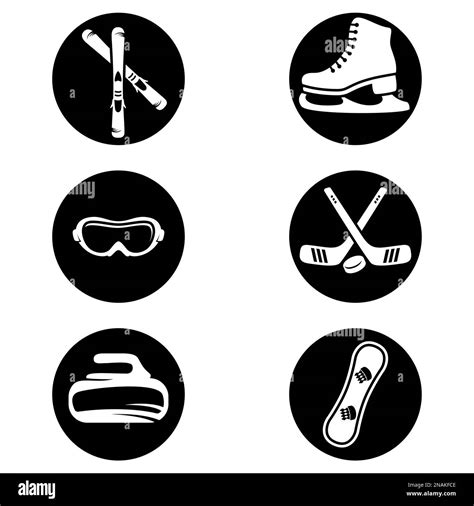 Set Of Simple Icons On A Theme Sport Vector Design Collection Flat Sign Symbolelement