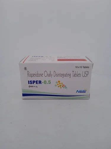 Isper 05mg Risperidone 05mg 10 Tablets At ₹ 15strip रिसपेरीडोन