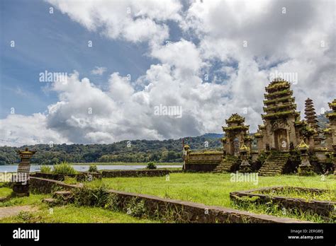 Balinese Hindu Temple Pura Ulun Danu Tamblingan On Lake Tamblingan