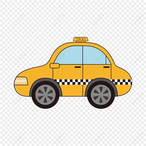 만화 택시 클립 아트 노란색 자동차 Png 일러스트 무료 다운로드 Lovepik