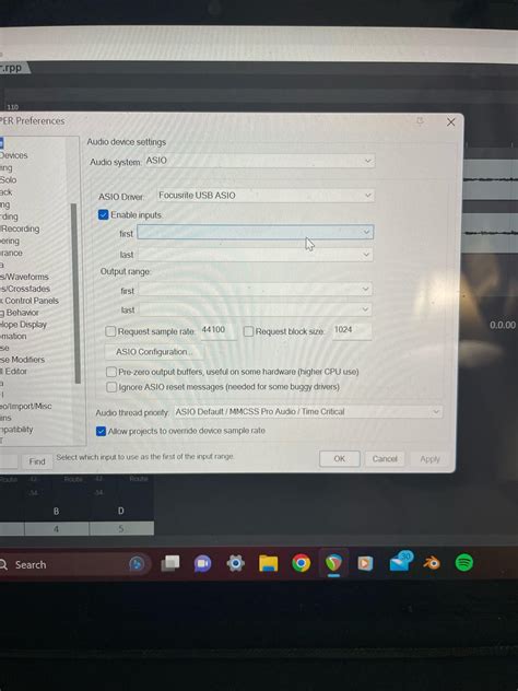 asio input not appearing r focusrite