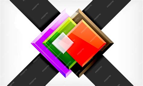 Premium Vector Colorful Square And Rectangle Blocks Background