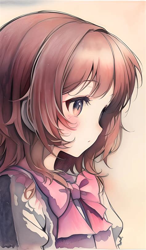 可爱的女孩子卡通头像画 无界ai