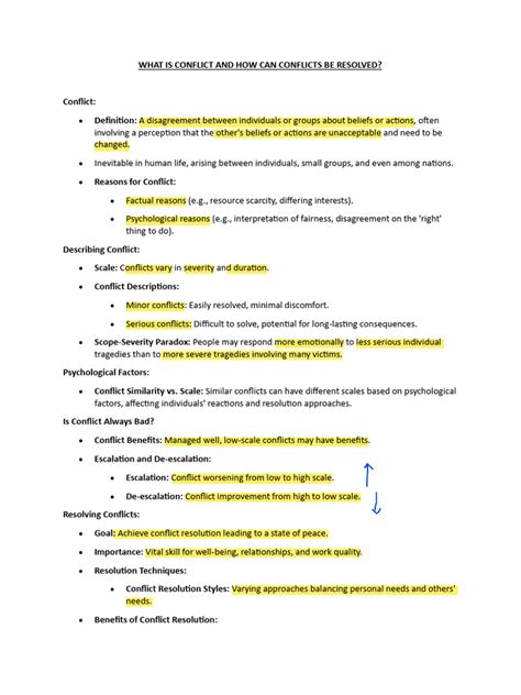 What Is Conflict And How Can Conflicts Be Resolved Pdf