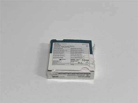 New Stryker Omnifit Universal Distal Cement Spacer 1067 0009 Exp 2024