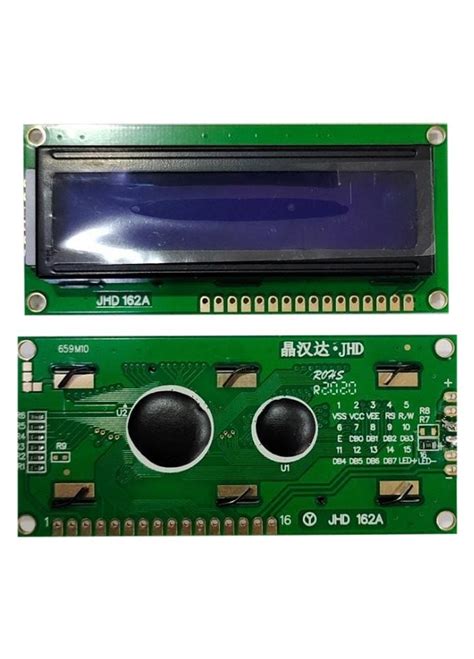 16x2 Jhd162a Blue Lcd Character Display Display Size 80 X 36 X 125