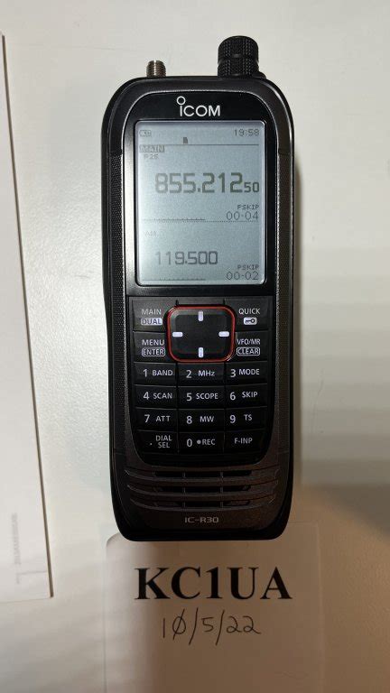 Sold Icom Ic R30 Receiver W Case And Alkaline Battery Clamshell Forums