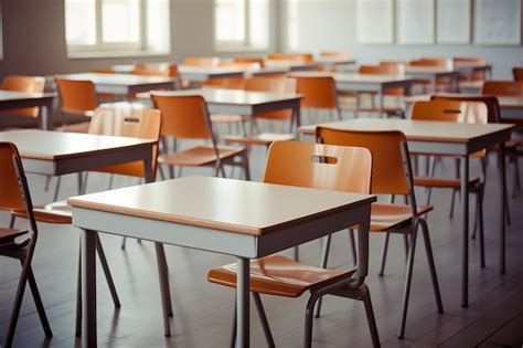 Premium Photo Empty Classroom