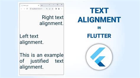The 6 Text Alignment Options In The Flutter Text Widget - YouTube