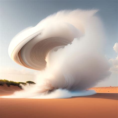Premium Ai Image Abstract White Tornado