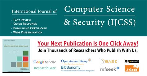 Abstracting And Indexing Computer Science Journals Csc Journals