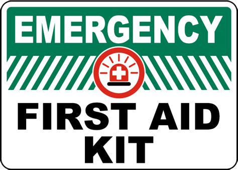 Emergency First Aid Kit Sign Claim Your 10 Discount