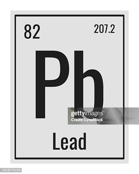 Lead Symbol Chemical Element Of The Periodic Table Vector Illustration