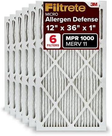 Filtrete 12x36x1 Ac Furnace Air Filter Merv 11 Mpr 1000 Micro