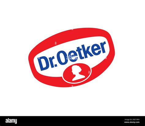 Dr. Oetker, rotated logo, white background Stock Photo - Alamy