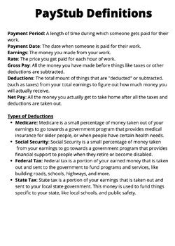 Learning About PayStubs Anatomy Of A PayStub By Personal Finance Time