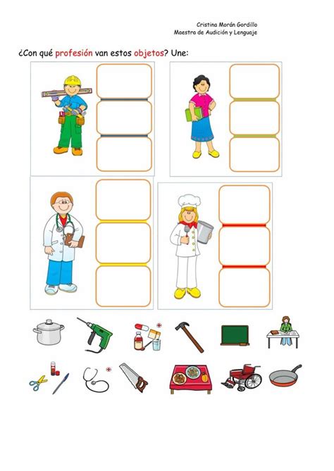 Ejercicio Interactivo De Oficios Y Herramientas Oficios Y Profeciones