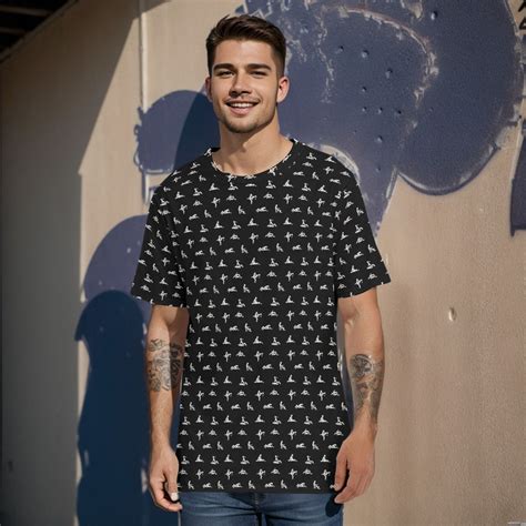 Sexual Positions Pattern Man Woman Stick People Men S O Neck T Shirt 190GSM Cotton Etsy