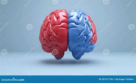 Creative And Logical Hemispheres Of Human Brain Concept Of Different