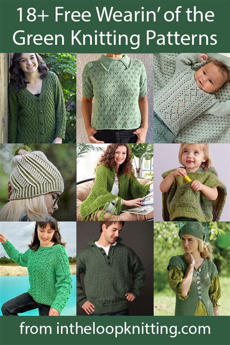 Wearin Of The Green Knitting Patterns In The Loop Knitting
