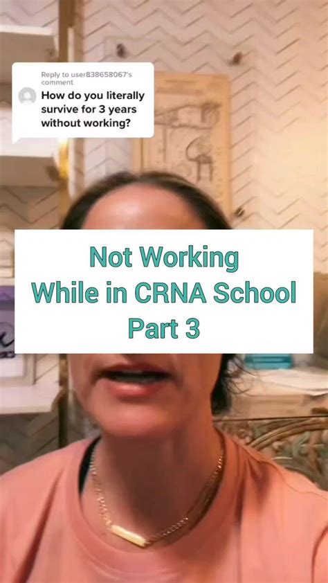 Not Working While In Crna School Part 1 Video Crna School Prep