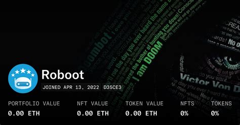 Roboot Profile Opensea