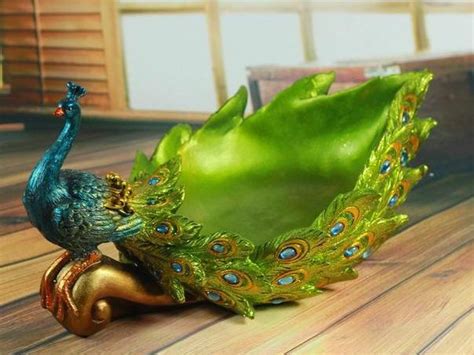 Peacock Resin Fruit Plate 🦚 Rpeacocks