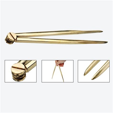 Solid Brass 168mm Nautical Chart Straight Divider Grandado