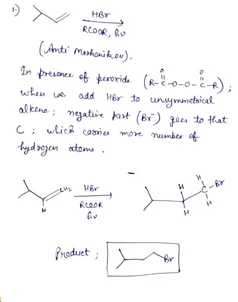 [Solved] HBr X ROOR hv NBS, hv 1. Hg(OAc)2, H2O/THF 2. NaBH4 1. NaNH2 B | Course Hero