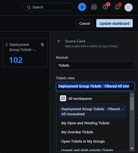 team dashboard widget error widget s data is inaccessible due to the widget s filter settings